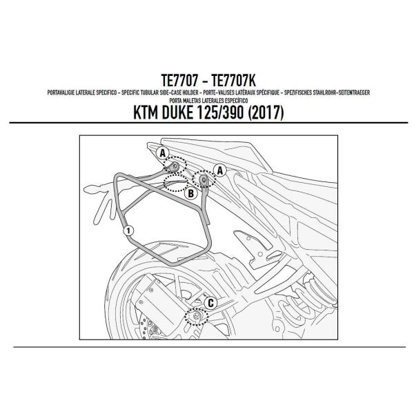 【商品説明】イタリア発、デザイン、機能、耐久性、非常に高い支持を得ているメーカー。イージーロックサイドバッグ、ソフトバッグが取り付け可能(3D600等)取り付け説明書がメーカーHPからダウンロードできます。https://media.giv...