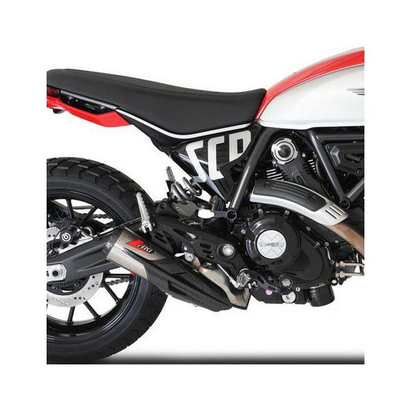 【商品説明】ZARD（ザード）製 スクランブラー800シリーズ用 チタン製 スリップオンマフラー。サイレンサースリーブはチタン製とカーボン製の2つのバージョンがあります。どちらのオプションもユニークなデザインで、カーボン製ヒートシールドがサ...