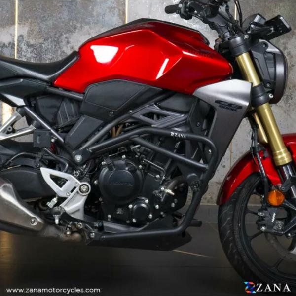 【商品説明】ZANA製 CB250R/300R用エンジンガード クラッシュバー スライダー付 ラック超強力4点構造。スライダー付き。二次被害を防止します。タンク、エンジンを損傷から守ります。【適合車種】ホンダCB250R/300R 2022...