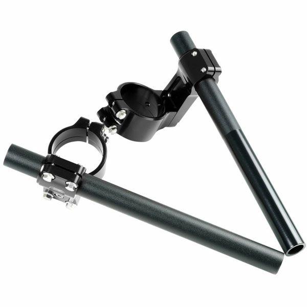 【商品説明】オフロードバーでは定評のあるZETAブランドのセパレートハンドルブラケット高さ：ハイタイプ取り付け位置の変更が可能でハンドルバー垂角を5度、10度から選択可能です     フォーク径50mm用  クランプ部は細部に高精度な加工が...