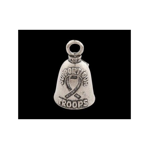 ●メーカー名：ガーディアンベル / Guardian Bell●商品名：Support our Troopsメーカー品番：・016377クローム合金ベル本体 縦：約40mm 直径：約25mmベル本体×1個 ポーチ×1個『バイカーベル』とも呼...
