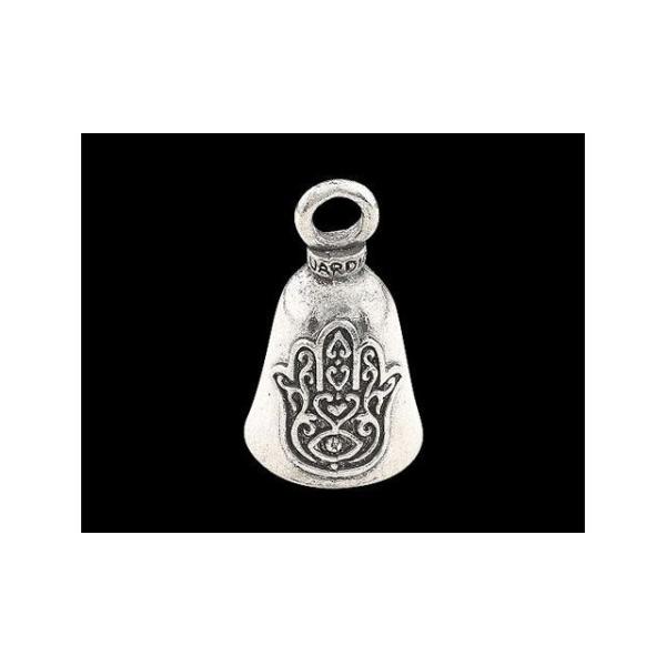 ●メーカー名：ガーディアンベル / Guardian Bell●商品名：Hamsa Hameshメーカー品番：・026440クローム合金ベル本体 縦：約40mm 直径：約25mmベル本体×1個 ポーチ×1個『バイカーベル』とも呼ばれ、アメリ...
