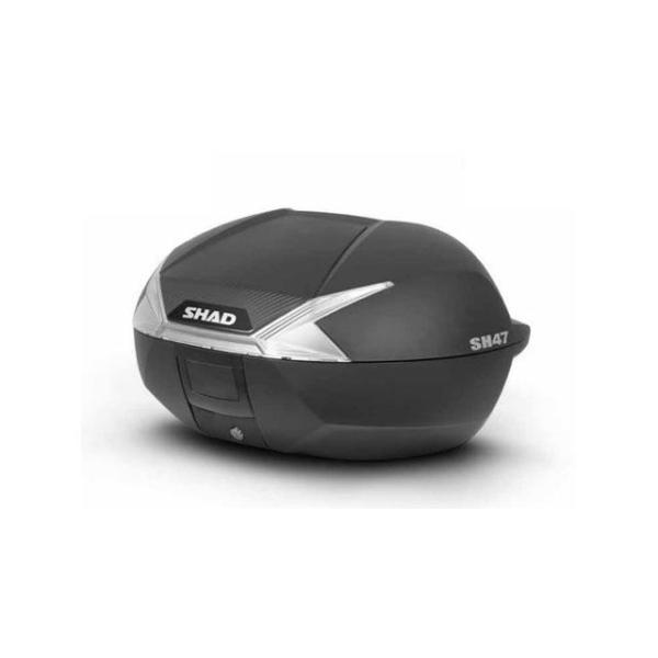 ●メーカー名：シャッド / SHAD●商品名：SH47 トップケース ホワイト カーボンメーカー品番：D0B47106JANコード：8430358673717汎用 1個無塗装ブラック/カーボン調パネル本体：PP（ポリプロピレン）47L本体サ...