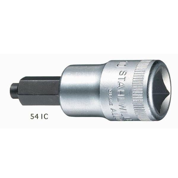 ●メーカー名：スタビレー / STAHLWILLE●商品名：54IC-10（1/2SQ） インヘックスソケットメーカー品番：54IC-10JANコード：4018754006502■サイズ（mm）：10 ■全長（L1・mm）：60 ■軸長（L...