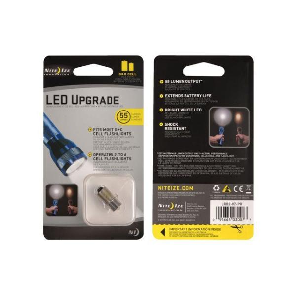 ●メーカー名：ナイトアイズ / NiteIze●商品名：NI03007 LEDコンバージョンバルブ2（C＆D）メーカー品番：NI03007JANコード：94664030077■C&amp;Dタイプのマグライトを55ルーメンのLEDライトのア...