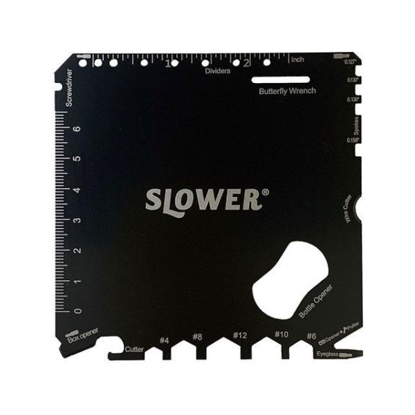 ●メーカー名：SLOWER(スロウワー)●商品名：MULTI TOOL コースター（ブラック）メーカー品番：SLW265JANコード：4589799542657ブラックステンレススチール/PU90x90x1mm ※2枚セットPU滑り止め含む...