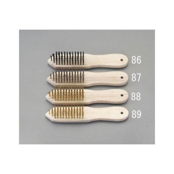 ●メーカー名：エスコ / ESCO●商品名：230mm ワイヤーブラシ（真鍮メッキ線・5列）メーカー品番：EA109B-87JANコード：4548745310764備考■全長…230mm■柄材質…木■ブラシサイズ…35×90mm■毛丈…22...