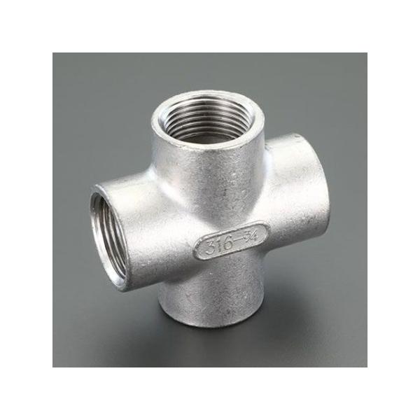 ●メーカー名：エスコ / ESCO●商品名：Rc 3/4” クロス継手（ステンレス製）メーカー品番：EA469AR-306AJANコード：4550061536872備考■最高圧力…1.35MPa■材質…SUS316（SCS14A）■JIS ...