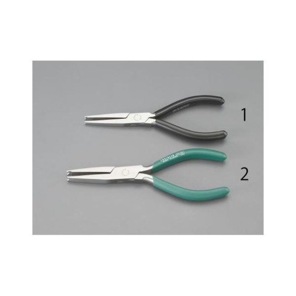 ●メーカー名：エスコ / ESCO●商品名：150mm Eリングプライヤーメーカー品番：EA590EL-1JANコード：4548745282276備考■材質…高炭素鋼■精密機器の軸部など、狭所のEリングの着脱に■先端マグネット付■全長（mm...