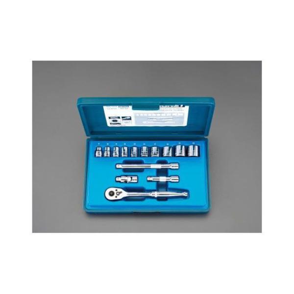 ●メーカー名：エスコ / ESCO●商品名：3/8”DR ソケットレンチセットメーカー品番：EA617CC-50JANコード：4518340740556備考■セット内容…14点■差込角…3/8”■ソケット（6角）…8・10・11・12・13...