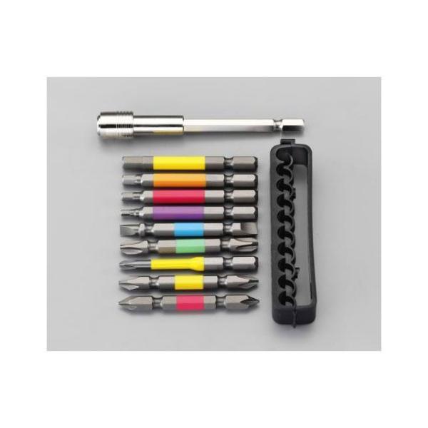 ●メーカー名：エスコ / ESCO●商品名：カラービットセットメーカー品番：EA813A-110JANコード：4518340524118備考■（＋）ビット…＃1・＃2・＃3■（−）ビット…5.0・6.0mm■Hexビット…3・4・5・6mm...