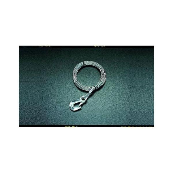 ●メーカー名：エスコ / ESCO●商品名：4.8mmx15m ワイヤー（フック付）メーカー品番：EA840DC-15JANコード：4518340201996備考■EA840DA用■フックロの開き…17mm■安全使用荷重…約380kg■ケー...