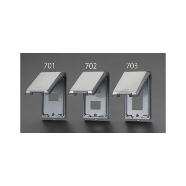 ●メーカー名：エスコ / ESCO●商品名：3個用 防滴型プレート（メタル製）メーカー品番：EA940CE-703JANコード：4548745291636備考■鍵なし■プレート仕様…金属防滴プレート、132×75×10mm■防滴機能（扉を閉...