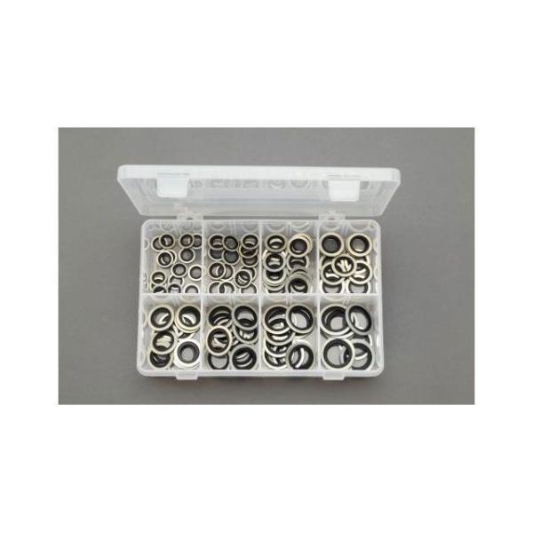 ●メーカー名：エスコ / ESCO●商品名：M10-M24mm シールワッシャーセットメーカー品番：EA949YD-100JANコード：4548745951509備考■セット内容…8点■材質…ニトリルゴム＋鉄■ケースサイズ…約218（W）×...