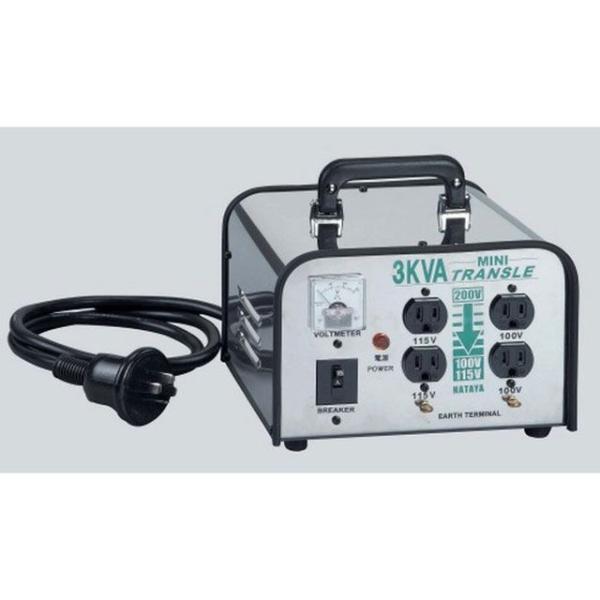 ●メーカー名：ハタヤ / HATAYA●商品名：LV-03CS ミニトランスル（3.0KVA降圧専用）メーカー品番：LV-03CSJANコード：4930510108629【二次側出力電流（一時間定格）】30A 【二次側出力電流（連続定格）】...