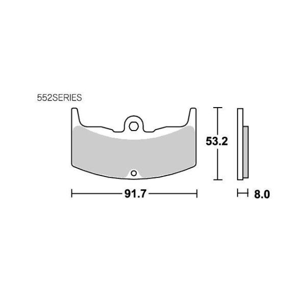●メーカー名：エスビーエス / SBS●商品名：ブレーキパッド 552HF ストリート（セラミック）メーカー品番：777-0552000JANコード：4990852044689CBX550F INTEGRA CBX550FインテグラVT25...