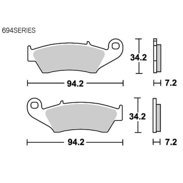 ●メーカー名：エスビーエス / SBS●商品名：ブレーキパッド 694SI オフロード（シンター）メーカー品番：777-0694070JANコード：4990852047956250SBCRF230FDJEBEL 250 GPS ジェベル25...