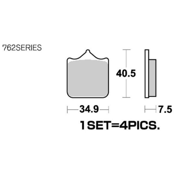 ●メーカー名：エスビーエス / SBS●商品名：ブレーキパッド 762HS ストリートエクセル（シンター）メーカー品番：777-0762020JANコード：49908520464781000SFC690 DUKE R 690デュークR748...