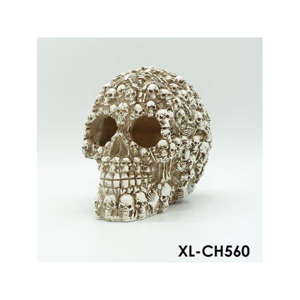 ●メーカー名：アルファテック / ALFA TEC●商品名：XL-CH560 ドクロ 骸骨 ガイコツ 水槽（小）ケージ 飼育ケース インテリア オーナメント アクセサリー オブジェ オーナメント ジオラマ レイアウト 装飾 置物 観賞魚 爬...