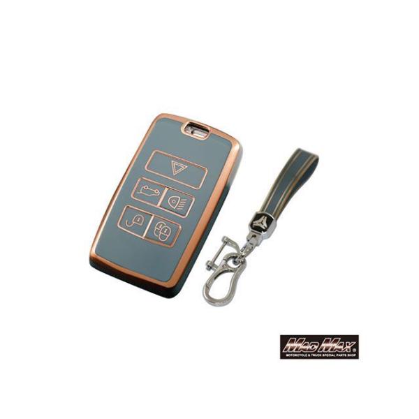 ●メーカー名：マッドマックス / MADMAX●商品名：ランドローバー専用 ゴールドライン TYPE B 5ボタン式 TPUソフト スマートキーケース（ブルー）メーカー品番：MM50-B11-LA03JANコード：4589579432994...