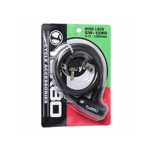 ●メーカー名：TURBO（自転車） / TURBO(ターボ)●商品名：TURBO ターボ ワイヤー錠 SW-1290-900W S/B スモークメーカー品番：SW-1290-900W S/BJANコード：4511418703187スモーク■...
