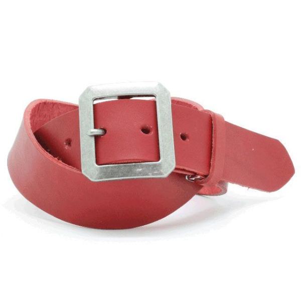 ●メーカー名：LOCAL WORKS(ローカルワークス)●商品名：CLASSICO 40mm幅 OCTAGON BUCKLE BELT　（レッド）メーカー品番：RC-034Lレッド牛革フリー栃木レザークラシコを使用したベルト※画像はイメージです。