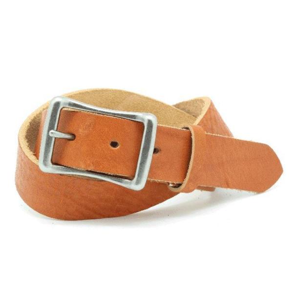 ●メーカー名：LOCAL WORKS(ローカルワークス)●商品名：VACHETTA 35mm幅 BEND BUCKLE BELT（ブラウン）メーカー品番：RC-071Lブラウン牛革フリー栃木レザーバケッタを使用したベルト※画像はイメージです。