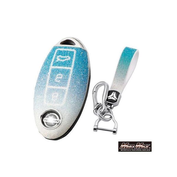 ●メーカー名：マッドマックス / MADMAX●商品名：日産専用 エクスタシーダイヤモンド TYPE A 3ボタン式 TPUソフト スマートキーケース（ブルー）メーカー品番：MM50-A10-1NI03JANコード：458957943841...