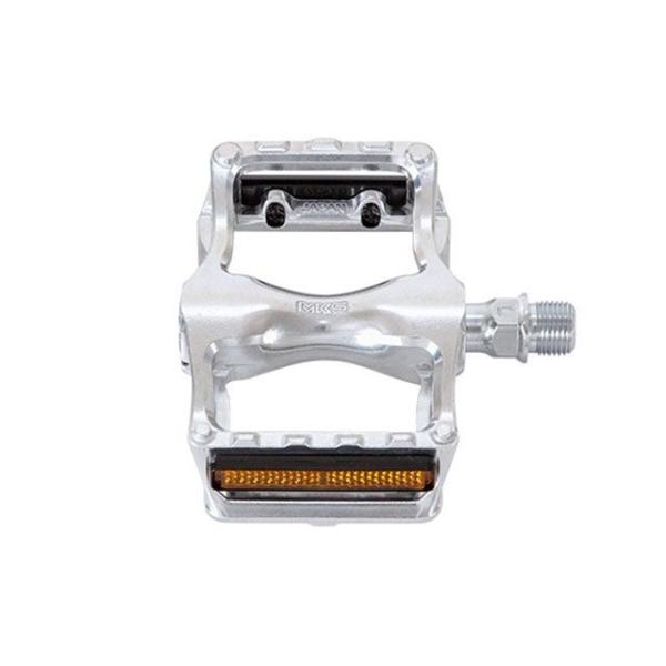 ●メーカー名：三ヶ島（自転車） / MKS(ミカシマ)●商品名：ペダル Seahorse Silver シーホース（シルバー）JANコード：4560369005420シルバー重量：340g（ペア）幅72×長さ92mmの広い踏面側面には、ペダ...