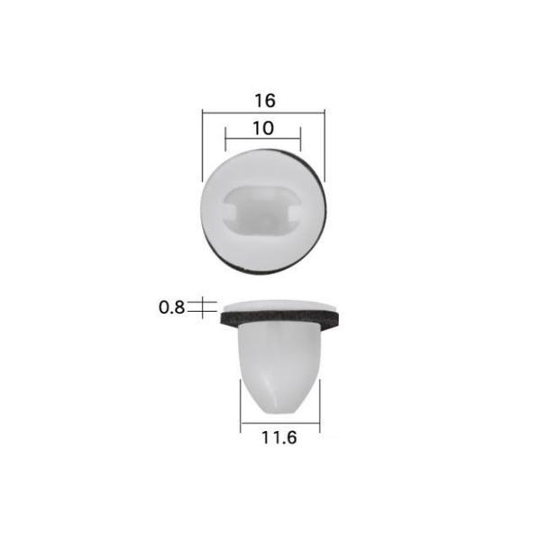 ●メーカー名：ボストン / VOSTONE●商品名：BC5727 スクリューグロメット 10個入り 白色メーカー品番：BC5727JANコード：496891925727381496-52020白色1袋（10個入）トヨタ：MIRAI・ヤリス・...