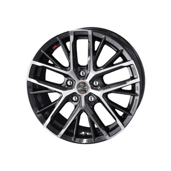 ●メーカー名：SMACK(スマック)●商品名：REVILA 14×5.5J/インセット＋43/ホール4穴/PCD100/ブラックポリッシュJANコード：4982716634099ブラックポリッシュ1455＋43 4-100汎用更なるアフター...