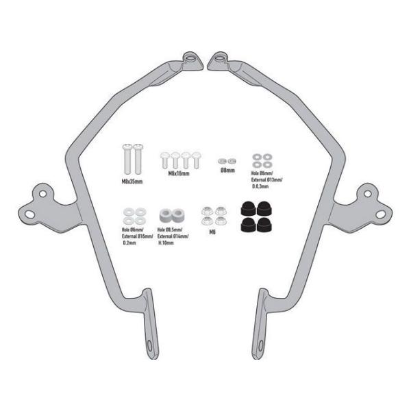 ●メーカー名：ジビ / GIVI●商品名：AL1182A specific fitting kit to mount Race Cafe Screen 100AL， 100ALB， 140A， 140S on Honda CMX 500 R...