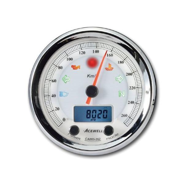 ●メーカー名：エースウェル / ACE WELL(エービーシー)●商品名：CA085-212 多機能デジタルメーター 210Km/H●カラー：ホワイトパネルメーカー品番：CA085-212-WJANコード：4560199470818汎用 φ...