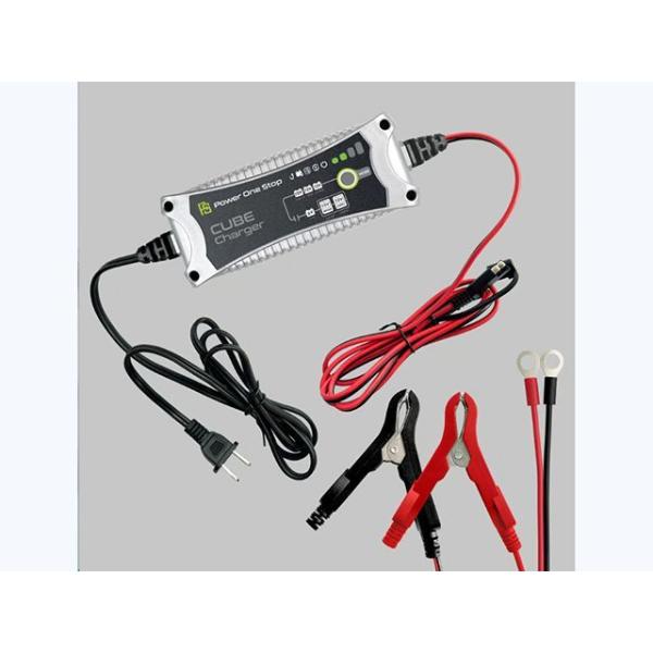 ●メーカー名：パワーワンストップ / Power One Stop●商品名：バッテリー充電器メーカー品番：CC05JANコード：4595641489087汎用 本体寸法（長×幅×高）：195×77×46mm充電器本体ワニ口クリップケーブル：...