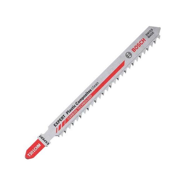 ●メーカー名：ボッシュ / BOSCH●商品名：2608900566 3本入EXPERT Plastic Composites Clean 超硬ジグソーブレード T301CHM 山数8 全長117mmメーカー品番：2608900566JAN...