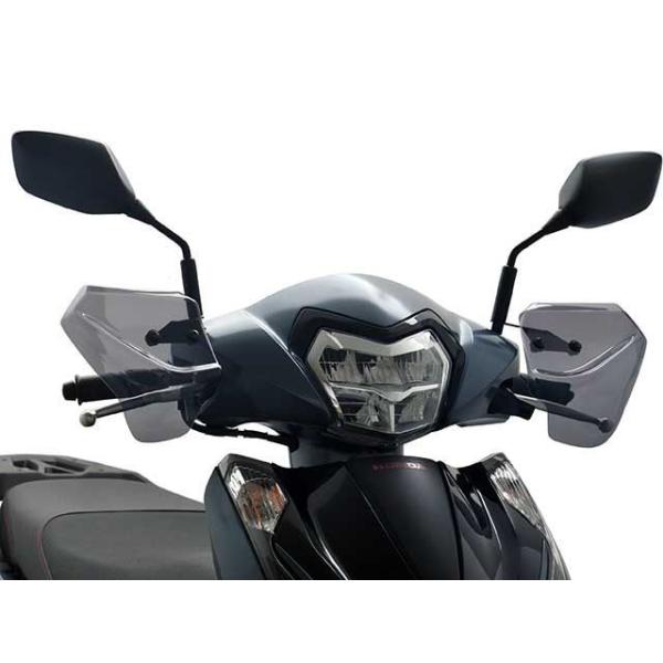 ●メーカー名：旭風防 / AF(アサヒフウボウ)●商品名：ナックルバイザー（スモーク）メーカー品番：HN-13JANコード：4560122614593LEAD 125 リード125スモークPET樹脂幅190mm/高さ190mm（片側）手元を...