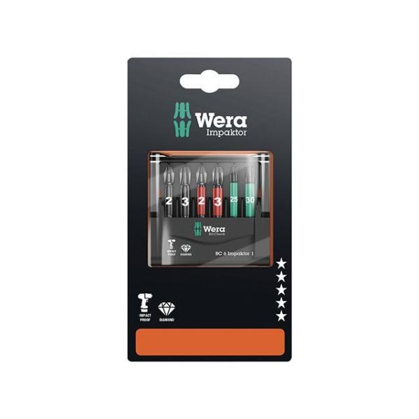 ●メーカー名：ヴェラ / WERA●商品名：073890 6点組 1/4HEX Impacter Bit-Check インパクタービットチェック ビットセットメーカー品番：・073890JANコード：4013288158635入組数：6点ビ...