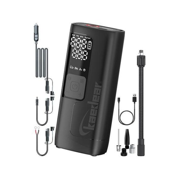 ●メーカー名：カエディア / Kaedear●商品名：ハイブリッドモバイルコンプレッサーメーカー品番：KDR-AP4JANコード：4573614030177汎用 エアポンプ本体、収納バッグ、充電ケーブル、シガーソケット用ハーネス／150cm...
