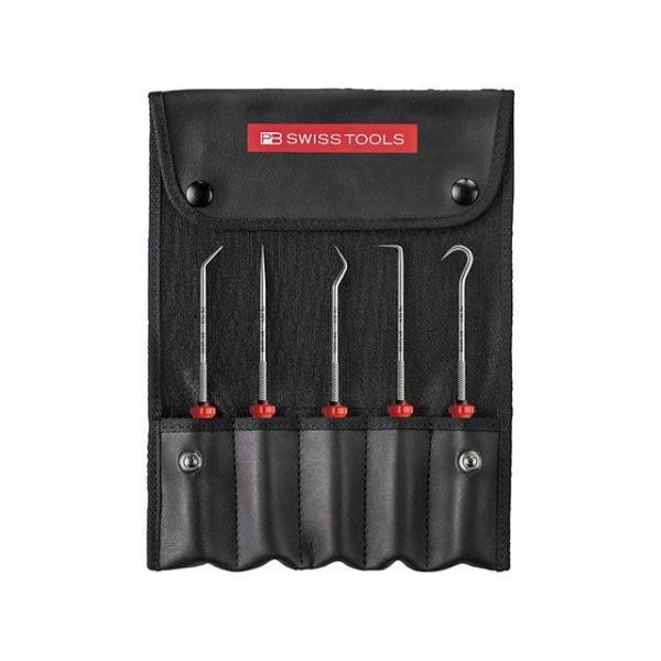 ●メーカー名：PBスイスツールズ / PBSWISSTOOLS(ピービースイスツールズ)●商品名：38685 スイスグリップEVO 5本組 ピックツール ロールケース付メーカー品番：38685JANコード：7610733297092質量（g...