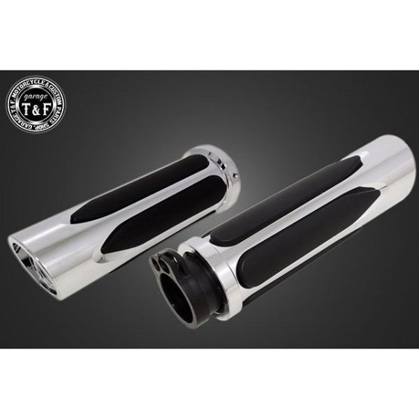 ●メーカー名：ガレージT&amp;F / T&amp;F(ガレージティーアンドエフ)●商品名：スタンダードグリップ 1インチ専用（メッキ）メーカー品番：・8012910DragStar 1100（XVS1100） ドラッグスター1100（D...