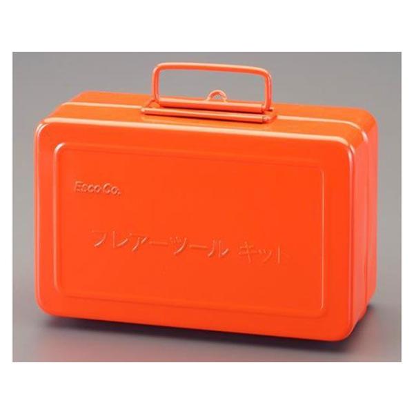 ●メーカー名：エスコ / ESCO●商品名：フレアーリングツールケースメーカー品番：EA200CSJANコード：4518340008496材質：スチールサイズ：240（W）×95（D）×150（H）mmウレタン敷（取外し不可）