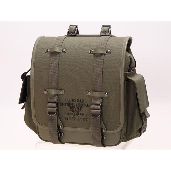 ●メーカー名：デグナー / DEGNER●商品名：NB-131 ミリタリーテイストナイロンサドルバッグ（カーキ）メーカー品番：NB-131-KKJANコード：4524486068560カーキPVC（合成皮革）8L縦30×横33×厚み12（c...