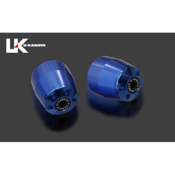 ●メーカー名：ユーカナヤ / U-KANAYA●商品名：アルミビレットハンドルバーエンド（ブルー）●エンドキャップカラー：グリーンメーカー品番：BEBL-YA047-GRMT-10ブルーアルミ6061ハンドルバーエンド左右各2個1セットヤマ...