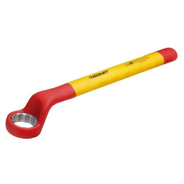 ●メーカー名：シグネット / SIGNET●商品名：E40406 絶縁メガネレンチ 6MMメーカー品番：E40406JANコード：4545301067346金属部分材質：クロムバナジウム鋼サイズ（mm）：6 全長（mm）：152 ヘッド幅（...