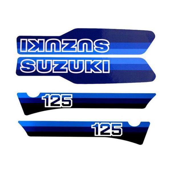 ●メーカー名：ビンテージスズキ / VINTAGE SUZUKI●商品名：1981 RM125 コンプリートデカールセット（4pcs）メーカー品番：VS070008RM125スズキパーツの雄、ビンテージ・スズキ社の製品です。アウトライン抜き...