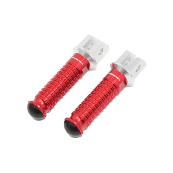 ●メーカー名：SPEEDRA(スピードラ)●商品名：アルミ削り出しステップ スタンダードタイプ（取付部：シルバー/ステップバー：レッド）メーカー品番：AFPS101RDJANコード：4580486917840Ninja 250 ニンジャ25...