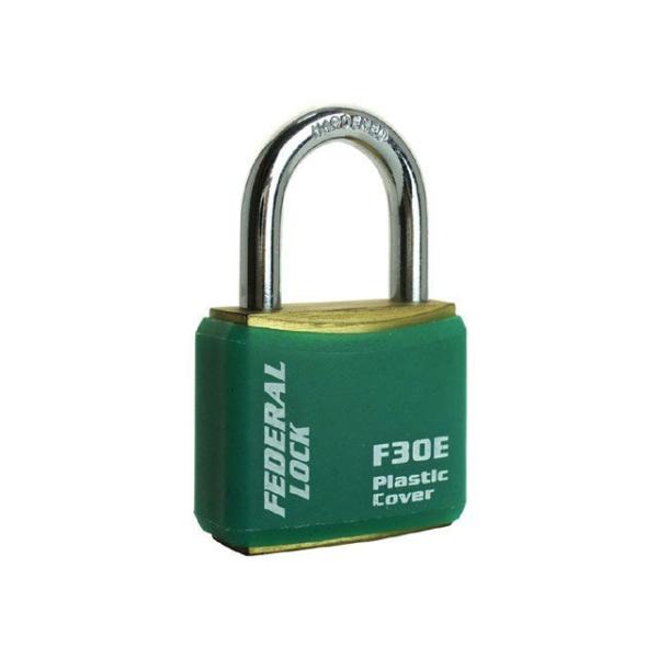 ●メーカー名：フェデラル / FEDERAL●商品名：F30E-GN-KA305-P シリンダー南京錠（同一キー）メーカー品番：F30E-GN-KA305-PJANコード：4545301101866グリーン本体：黄銅 ツル：鉄■鍵：2個付 ...