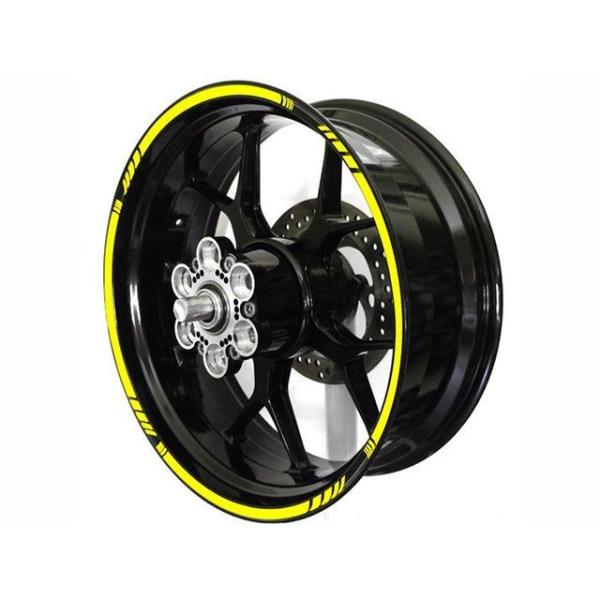 ●メーカー名：アクセル / AxxL●商品名：リムステッカー STD1●カラー：蛍光イエローメーカー品番：STD1-蛍光イエローサイドリム：幅10mmサイドリムステッカーが1台分の16セット付属しております。（片側ホイール4セット使用）ステ...