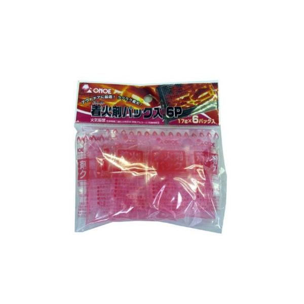 ●メーカー名：尾上製作所 / ONOE(オノエセイサクジョ)●商品名：CK-6P 着火剤パック入6Pメーカー品番：CK-6PJANコード：4907797015346■サイズ：318×410×25mm■重量：17g×6個■成分：メチルアルコー...
