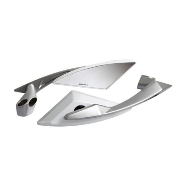 ●メーカー名：コーソー / KOSO●商品名：KOSO DEVIL STYLE ミラー WHITE SHELL/SILVERメーカー品番：KS-MR-DV02JANコード：4562363197088100L2-C125A7125B7125B...